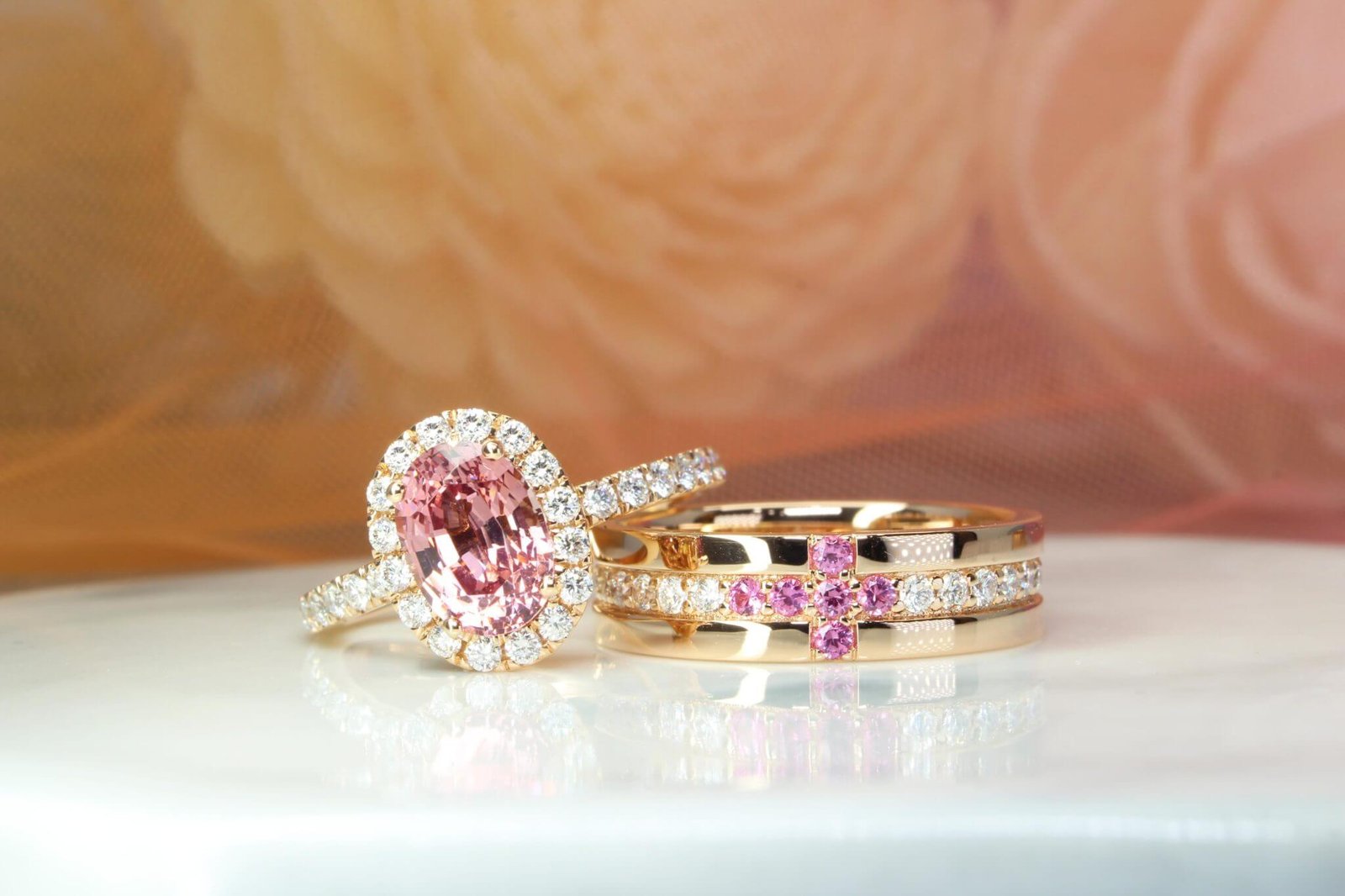 Gemstone Wedding Rings - Unique Colour Gem Wedding Bands