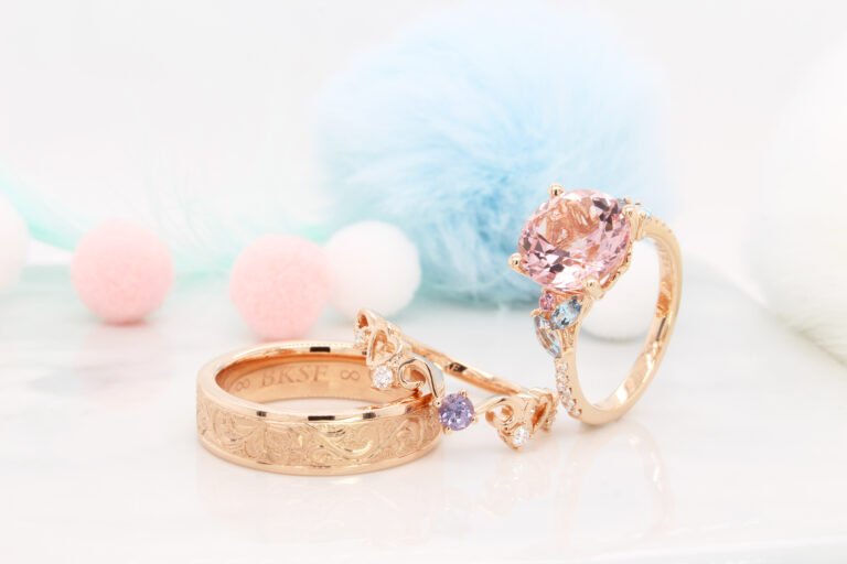 Customised Engagement Ring Finest Quality Colour Gemstone